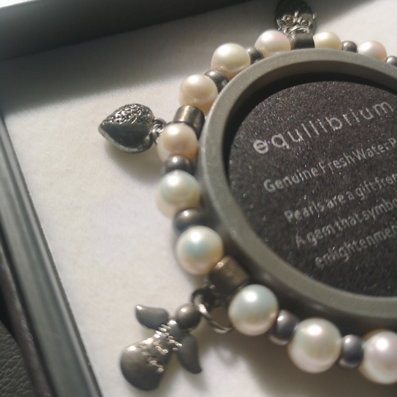 Equilibrium | Jewelry | Equilibrium Elasticated Freshwater Pearl Silver ...